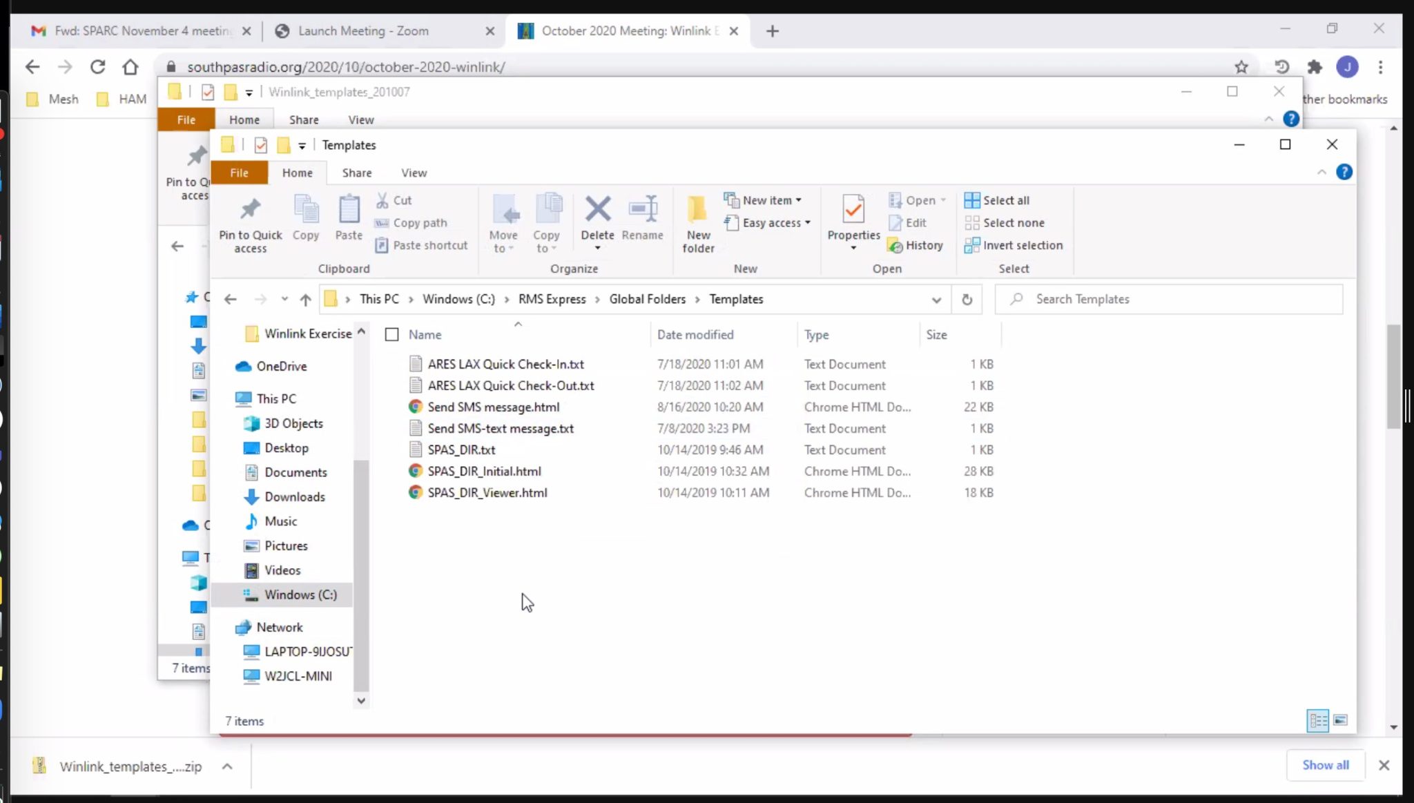 November 2020 Meeting: Station Building Part 2 and Winlink Templates ...